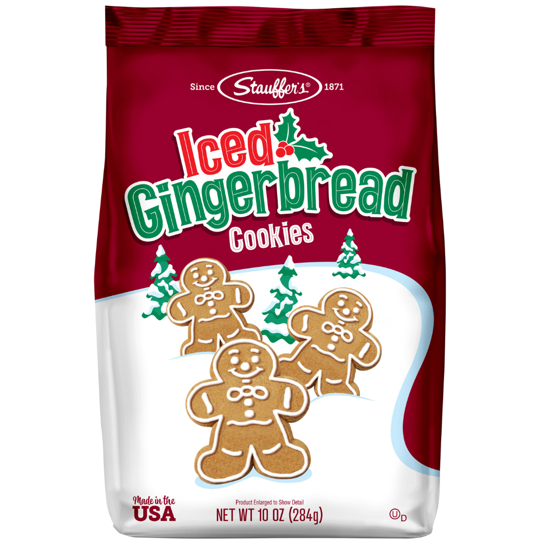 Stauffer's Iced Gingerbread Cookies 10oz Bag – Meiji America
