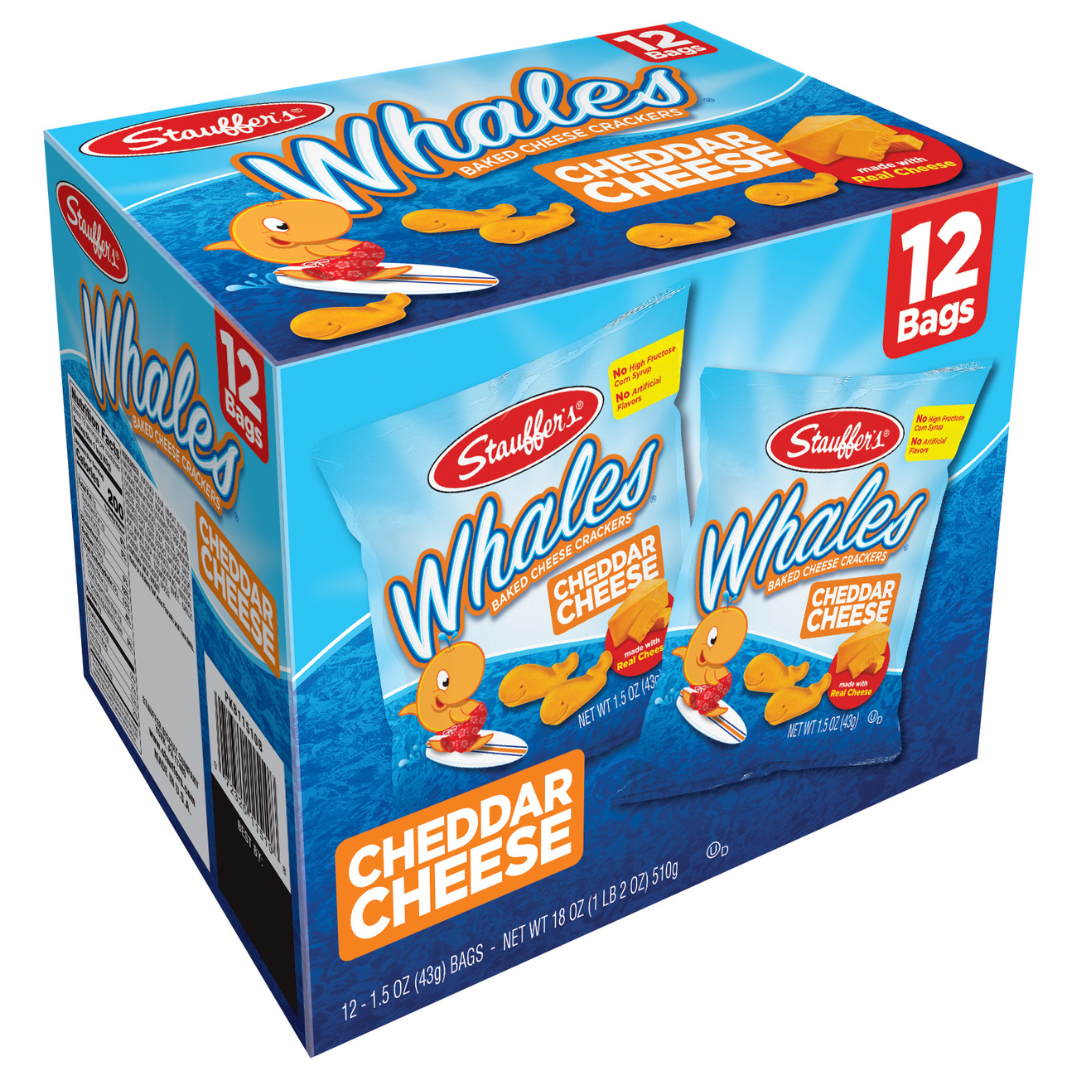 Stauffer's Whales Cheddar 12pk 1.5oz Multipack – Meiji America